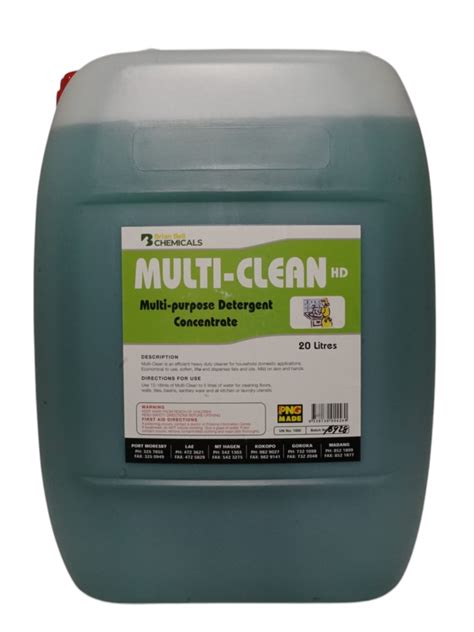 Multi Clean Hd Multi Purpose Liquid Detergent 20 Liters Brian Bell Chemicals