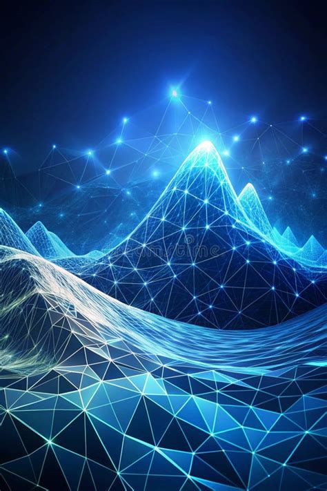 Abstract Wave Shape On Low Polygonal Triangular Background Stock Illustration Illustration Of