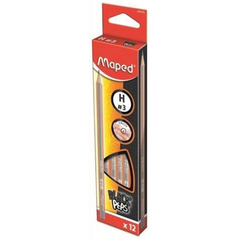 Maped Graphite Triangular H Pencil 12s Maped Helix Sa
