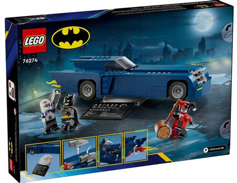 Конструктор LEGO DC Бэтмен с бэтмобилем против Харли Квинн и Мистера ...