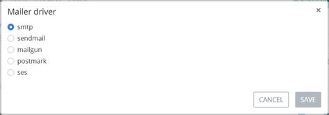 Email Default Settings