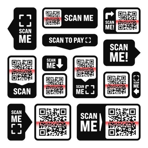 Premium Vector Scan Me Qr Code Sticker Online Payment Special Offer Sale Stickers Shopping
