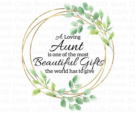 A Loving Aunt Png Aunt Clipart Beautiful Gifts Aunt Etsy Australia