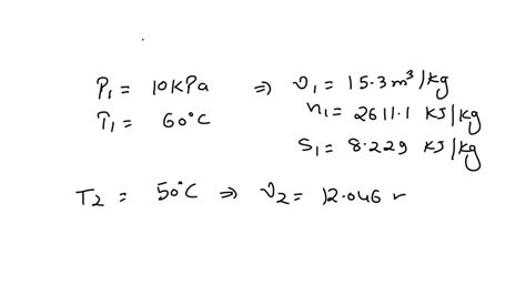 Solved Steam Enters A Diffuser At 10 Kpa And 60°c With A Velocity Of