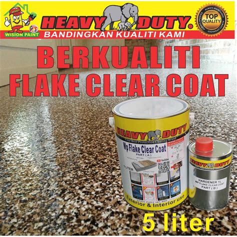 5l Epoxy Colour Flake Coating Clear Coat 5l Clear Coat Toilet Floor
