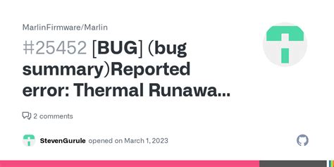 [BUG] (bug summary)Reported error: Thermal Runaway, system stopped ...