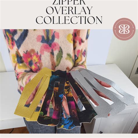 Zipper Overlay Templates Petal Sewing Patterns