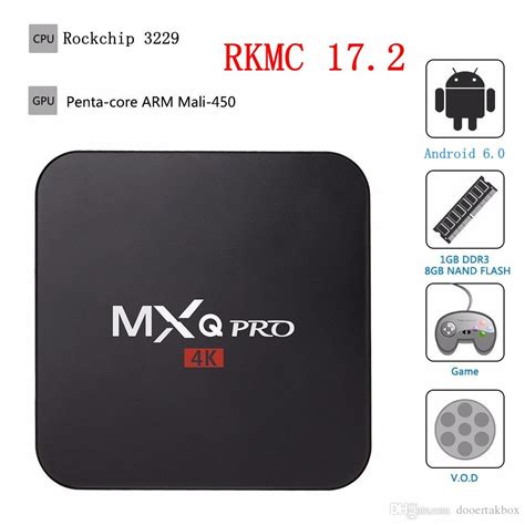 Mxq Pro TV Box Smart Android 7.1 RK3229 Quad Core 1GB 8GB EMMC Flash ...