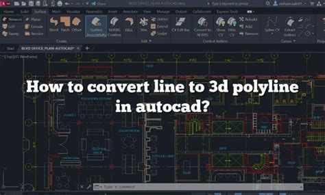 How To Convert Line To 3d Polyline In Autocad