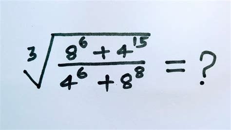 Nice Cube Root Simplification Math Problem Avikedu YouTube