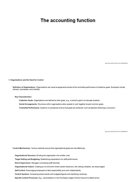 The Accounting Function Pdf