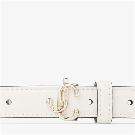 Mini Helina Latte Smooth Leather Mini Belt Autumn Collection Jimmy Choo