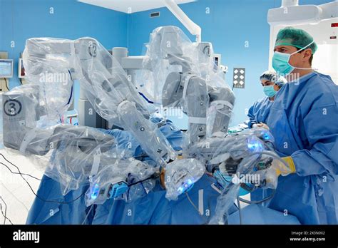 Operating Room Prostate Cancer Robotic Surgery Da Vinci Surgical Robot Urology Hospital
