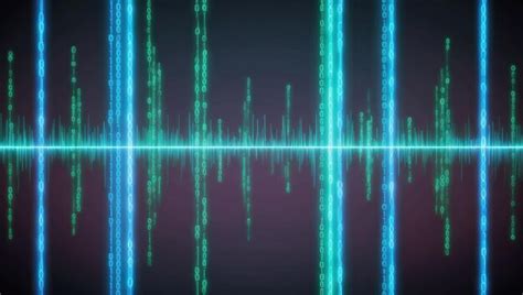 Abstract Digital Wave Visualization Representing Sound And Technology Premium Ai Generated Image