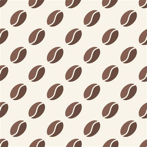 Premium Vector Vector Coffee Beans Seamless Pattern