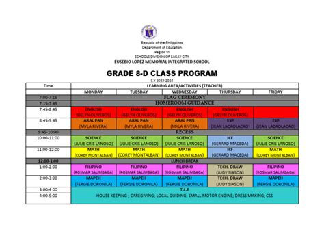 Class Sched Pdf