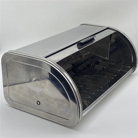 Brabantia Roll Top Bread Bin Stainless Steel Kitchen Storage Etsy