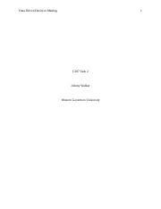 Task2 Docx Data Driven Decision Making 1 C207 Task 2 Johnny Walker Western Governors