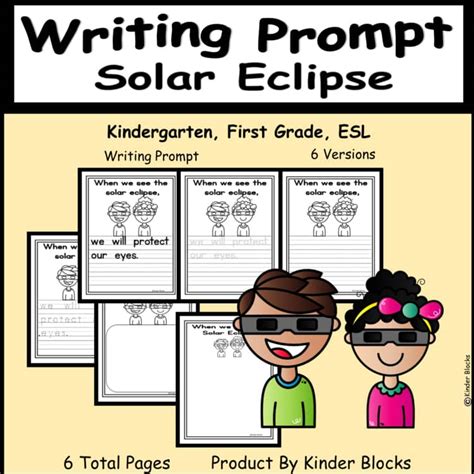 Solar Eclipse Writing Prompt When We See The Solar Eclipse By Kinder