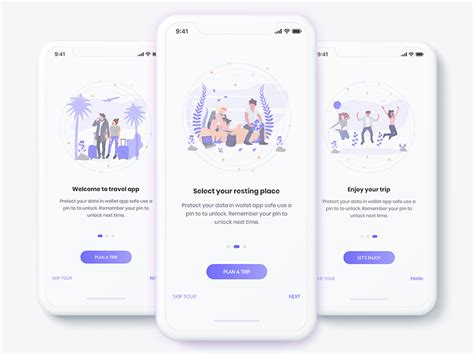 Travel App On Boarding Screen Travel App Mobile App Design Splash Screen