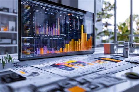 High Tech Display Data Insights In Modern Finance Or Tech Stock