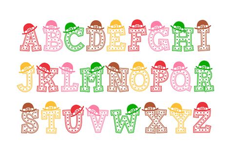 다양한 용도를 위한 모자 알파벳 문자가 있는 다양한 쿠키 모음 0명에 대한 스톡 벡터 아트 및 기타 이미지 0명 개념 개체 그룹 Istock