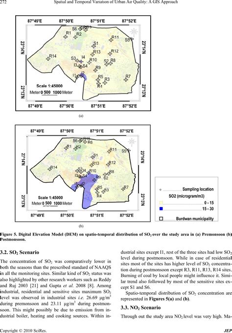 Spatial And Temporal Variation Of Urban Air Quality A Gis Approach