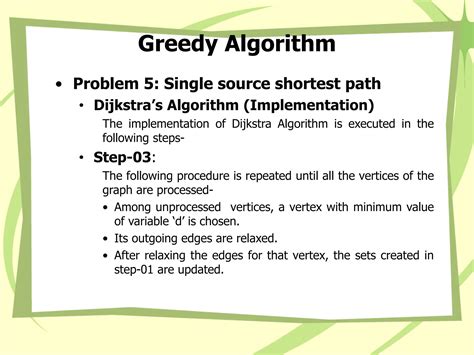 Single Source Shortest Path Algorithm With Example Pptx Programming Languages Computing