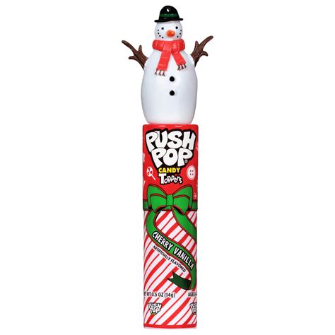 Push Pop Toppers Christmas Lollipop Candy 1 Count 0 5 Oz