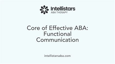The Importance Of Functional Communication In Aba Therapy Intellistars Aba Therapy