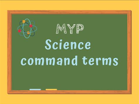 Ib Myp Science Command Terms Teaching Resources