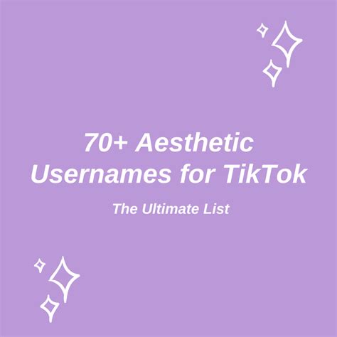 Hot Aesthetic Usernames