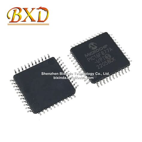 smd pic16f877a i pt pic16f877a qfp44 8 bit pic microcontroller flash