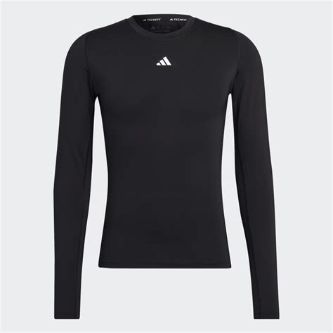 Adidas Techfit Training Long Sleeve Tee Black Adidas Australia