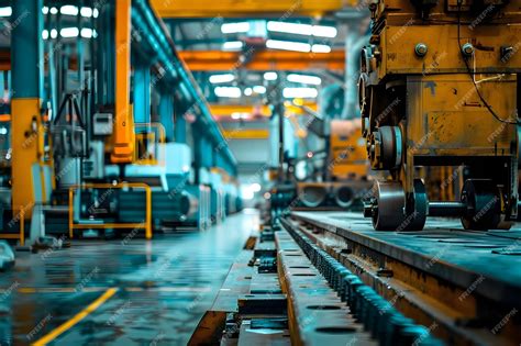 Premium Photo Automation Infrastructure In A Manufacturing Plant With Industrial Machinery