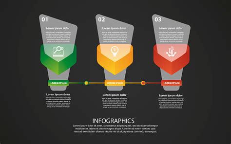 현대 3d 벡터 일러스트입니다 3 개의 요소와 삼각형이 있는 꽃잎 레이블 인포 그래픽 템플릿입니다 비즈니스 프리젠테이션 워크플로우 레이아웃 어두운 배경의 3 단계