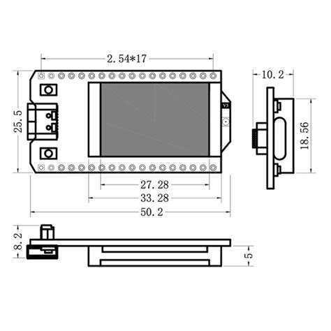 2set 868 915mhz Sx1262 Esp32 Lora 0 96 дюймовый синий Oled дисплей Wifi