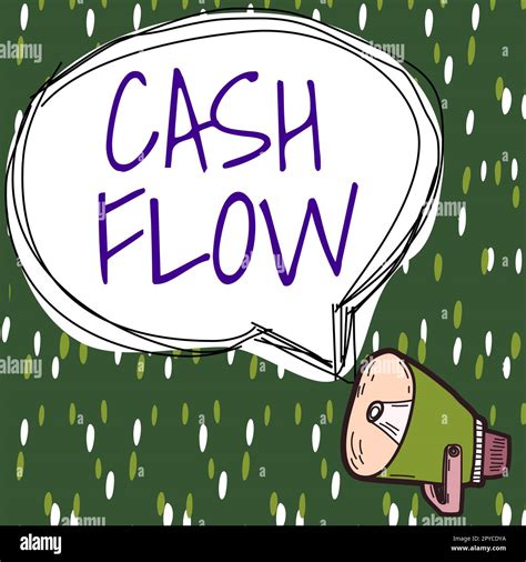 Conceptual Display Cash Flow Internet Concept Movement Of The Money In