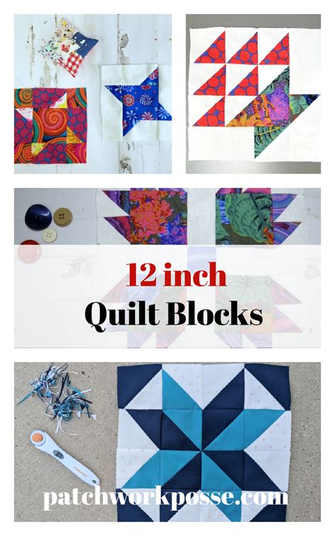 Free Printable 12 Inch Quilt Block Patterns Pattern And Stencils