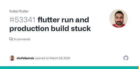 Flutter Run And Production Build Stuck · Issue 53341 · Flutterflutter · Github