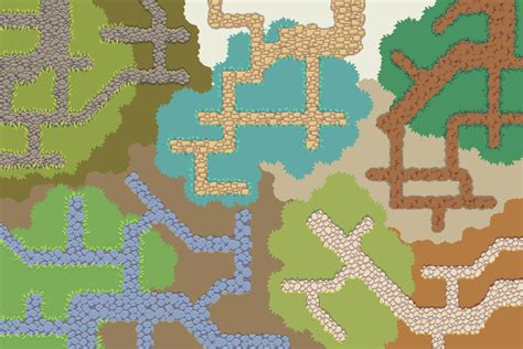Path And Road Top Down Tileset Pixel Art By 2d Game Assets On Dribbble
