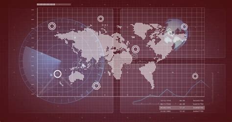 World Map With Data Points And Graphs Global Financial Analysis Image