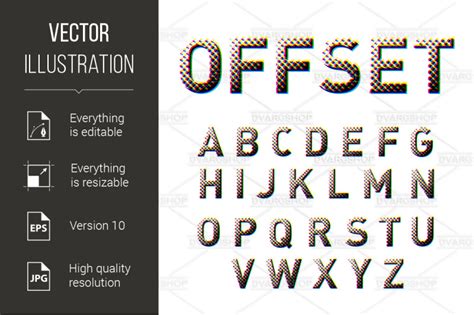 Offset Font By DvargShop TheHungryJPEG