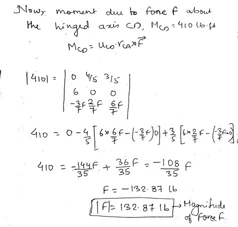 [solved] Part A Determine The Magnitude Of Force F In Cable Ab In Order