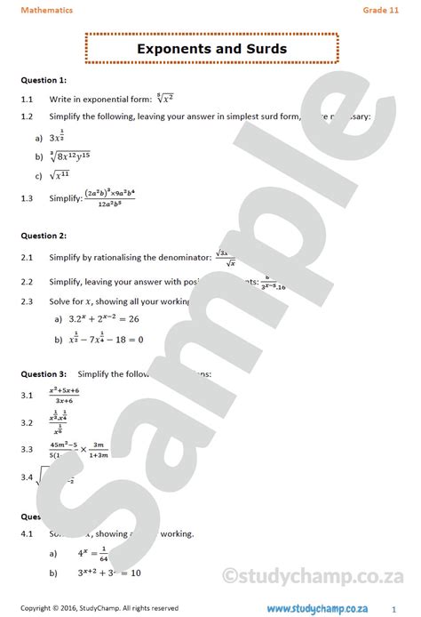11th grade math worksheets statistics