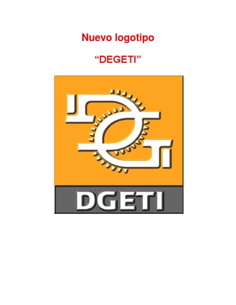 Nuevo Logotipo Dgeti Pdf