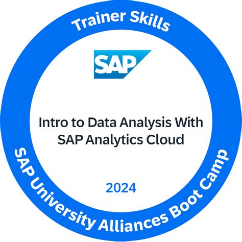 trainer skills 2024 intro to data analysis with sap analytics cloud