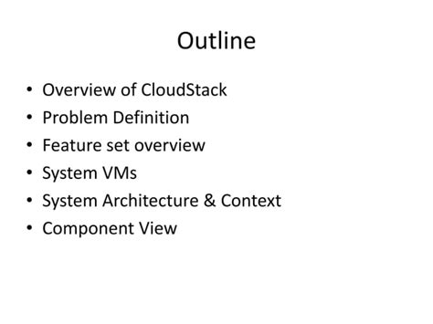 Cloudstack Architecture Pptx Cloud Computing Internet