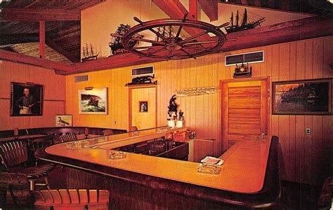 Homosassa Springs Florida 1967 Postcard Ships Lounge Springs