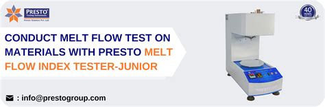 Conduct Melt Flow Test On Materials With Presto Melt Flow Index Tester Junior